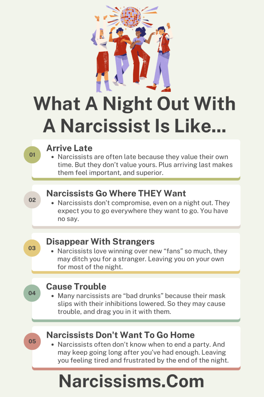 What A Night Out With A Narcissist Is Like - Narcissisms.Com